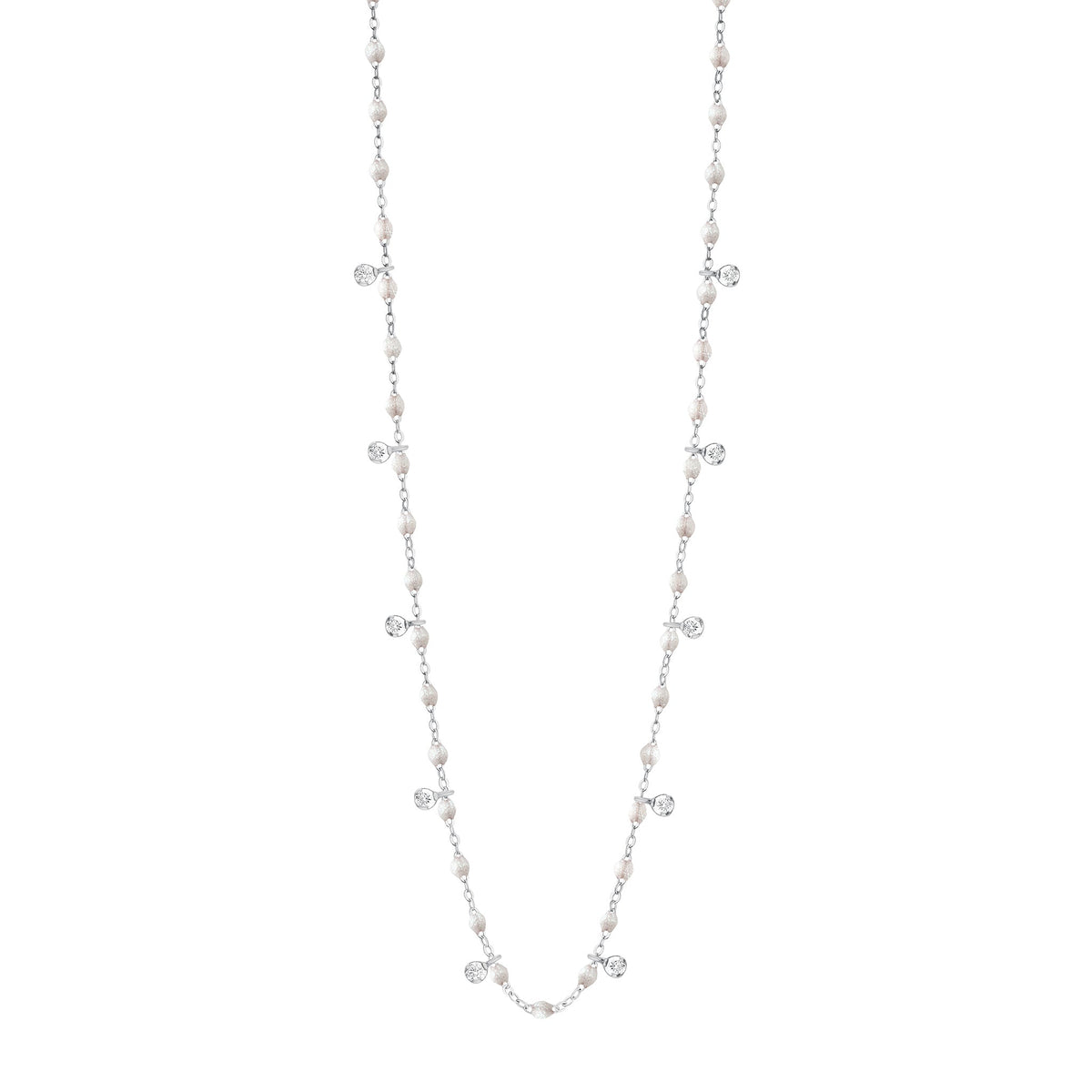 Collier gigi CLOZEAU Suprême Or Blanc 10 Diamants