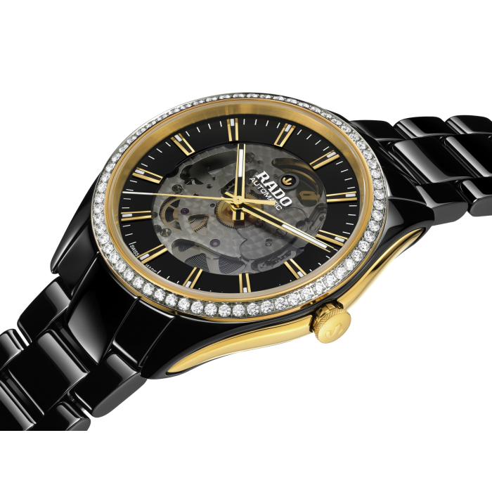 Montre Rado HyperChrome Automatic Diamonds Cadran Noir Bracelet ...