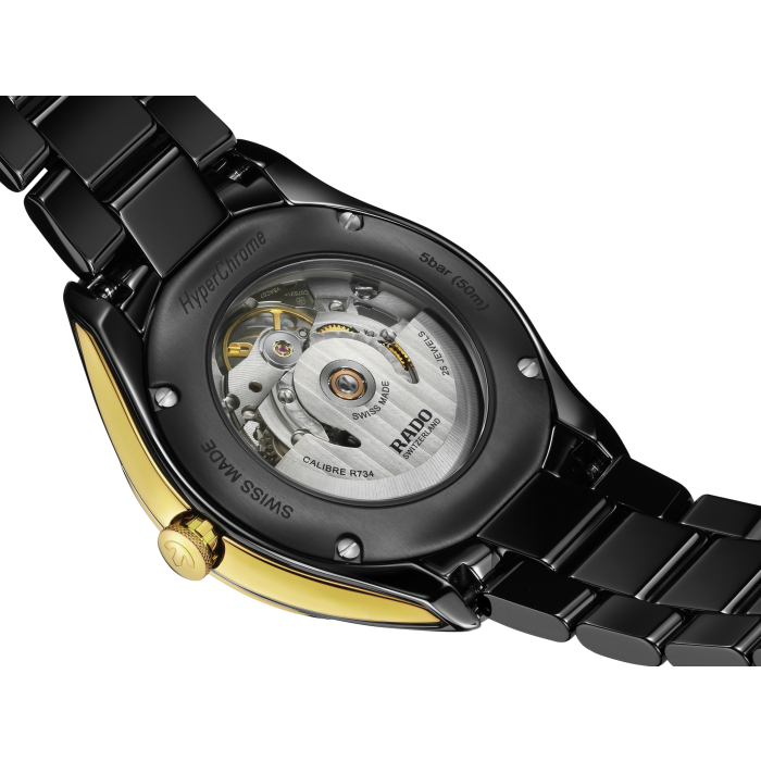 Montre Rado HyperChrome Automatic Diamonds Cadran Noir Bracelet ...